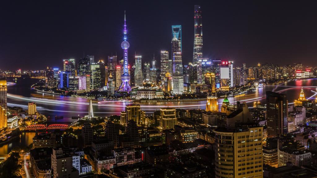 上海外滩夜景电脑壁纸_建筑电脑壁纸-52图片网